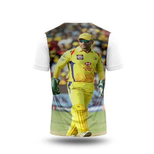 MS Dhoni Photo Printed T-Shirt. – Next Print