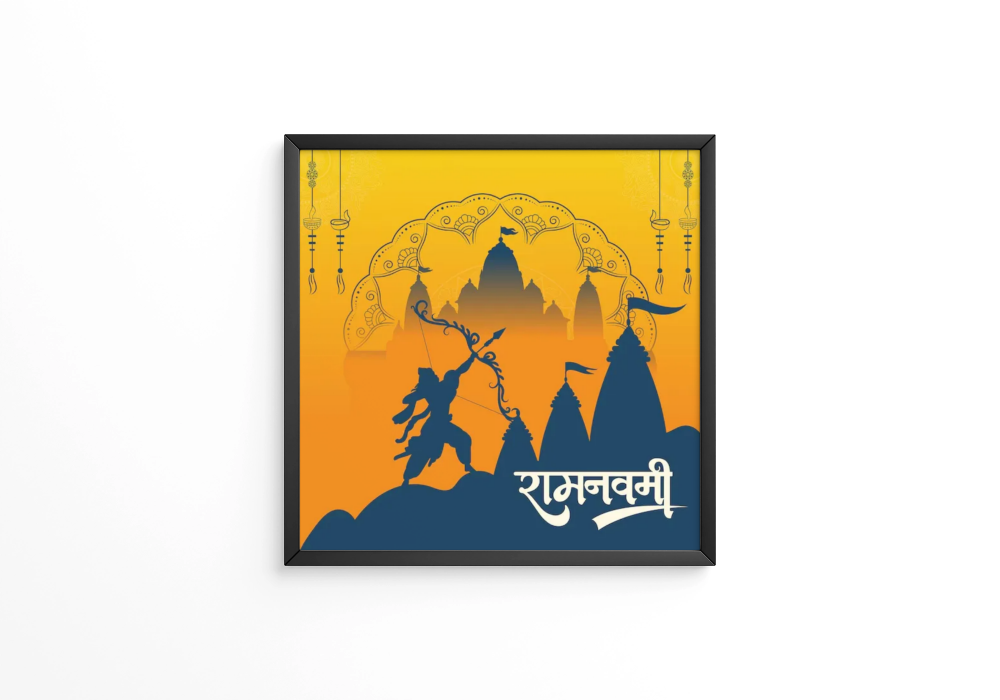 Hand drawn ram navamii frames – Next Print