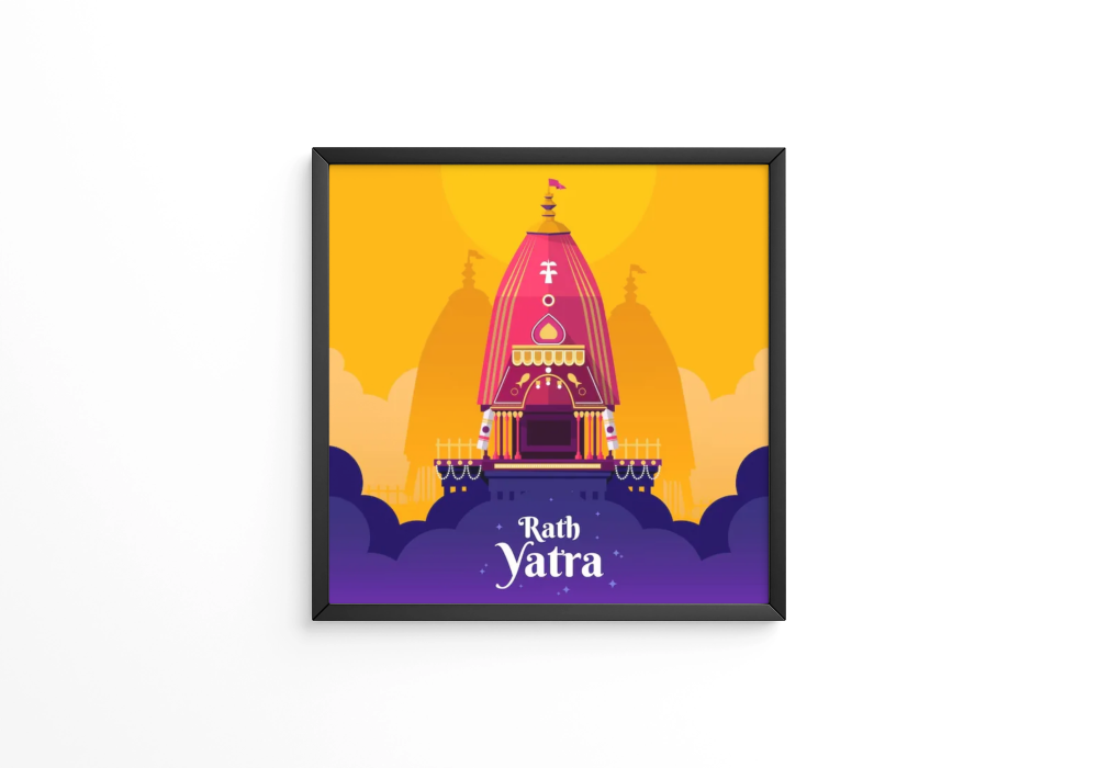 Detailed rath yatra frame – Next Print