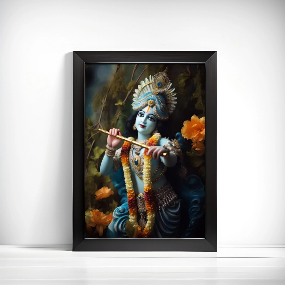 3d representation of hindu deity krishna frames – Next Print