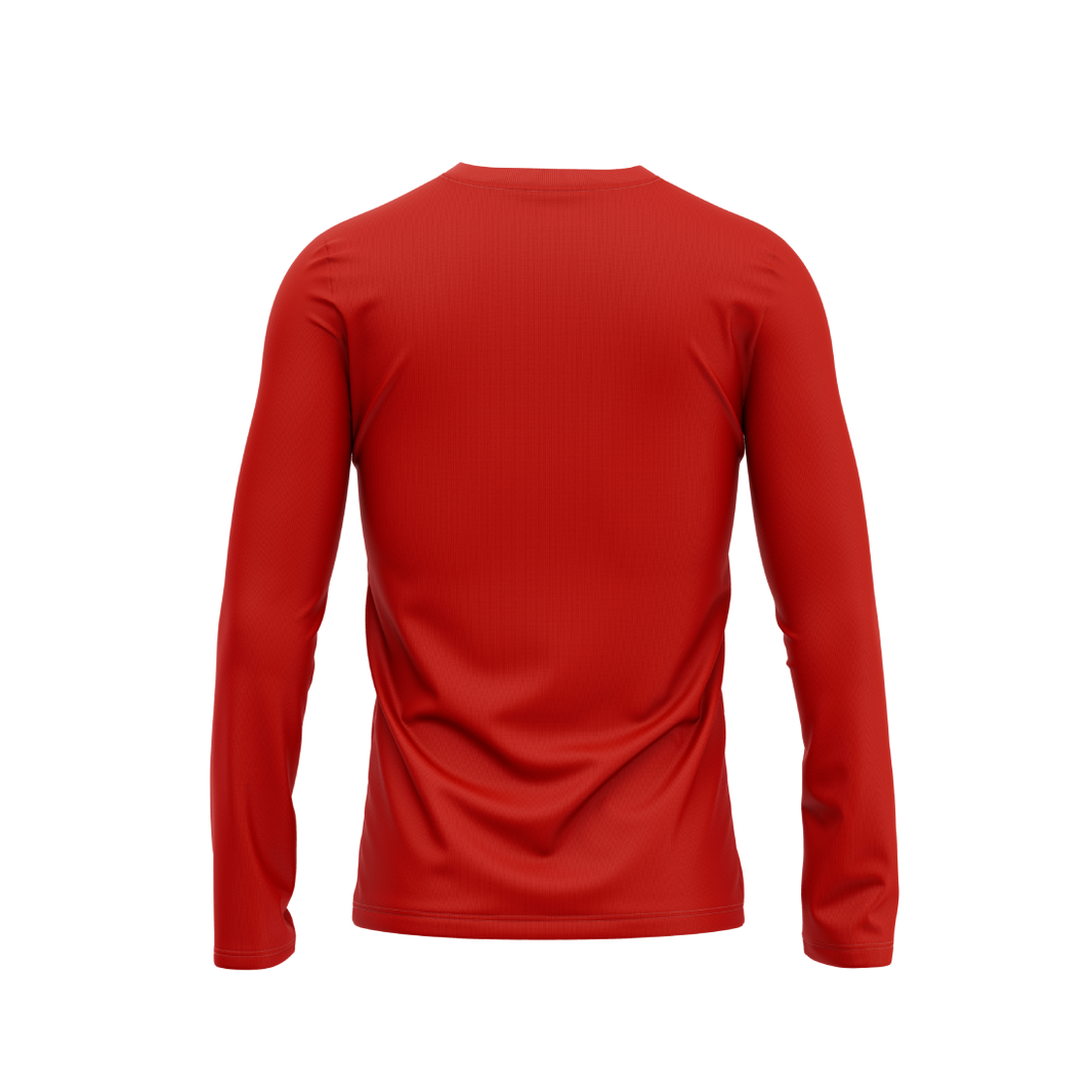 Printed Round Neck Full Red – Next Print