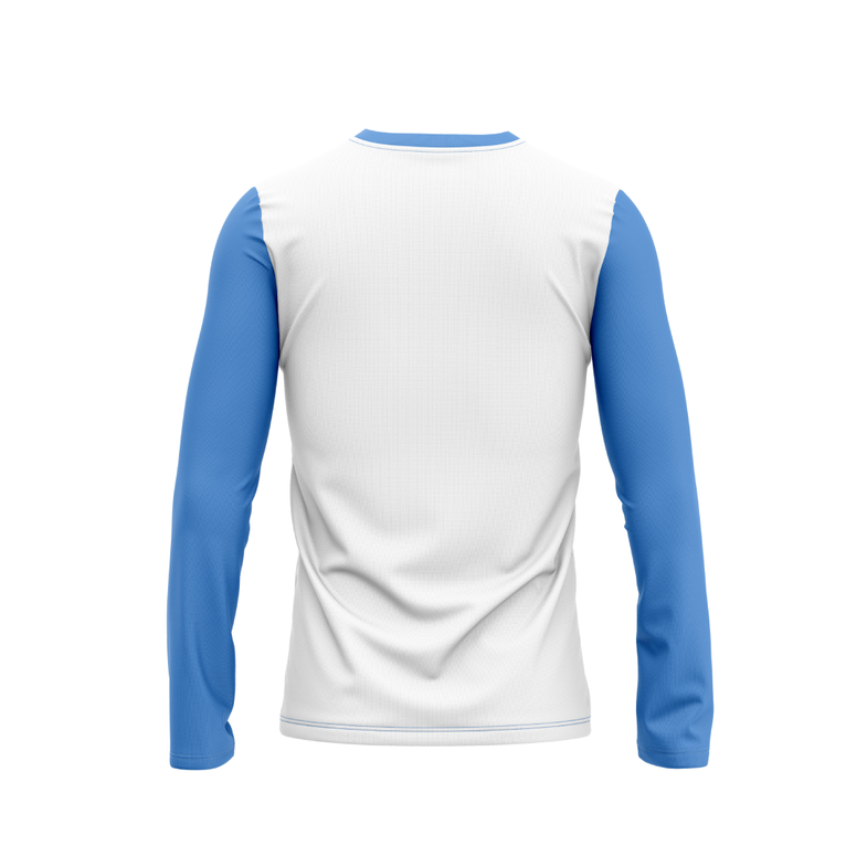 Printed Round Neck Full Sky Blue – Next Print