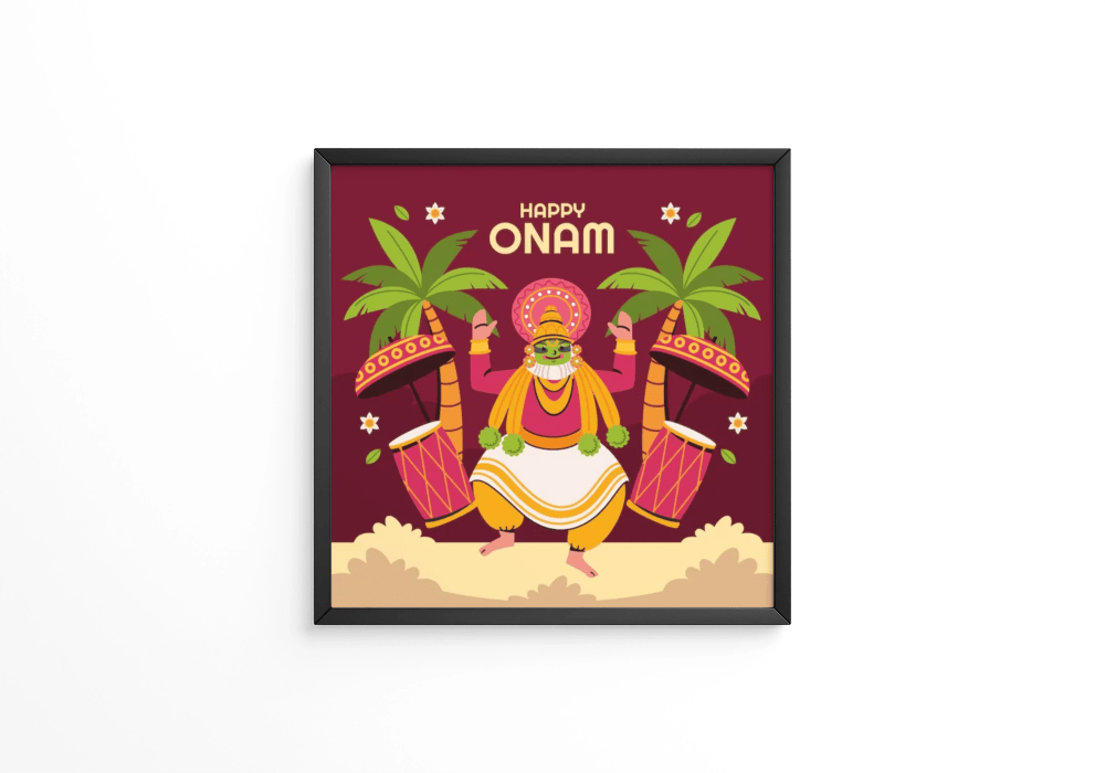 Flat happy onam frame – Next Print