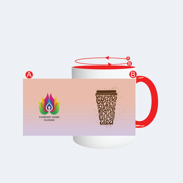 Customised Red Color Mug – Next Print